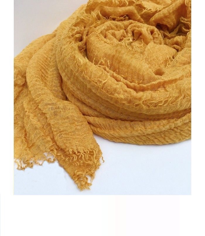 New Crimp Crinkle Frayed Edges Maxi Scarf Hijab Crimped Scarves Habiba ...
