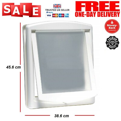 Large Dog Flap Extra Large 2 Way Pet Door Gate Entrance 2 Way Locking ...