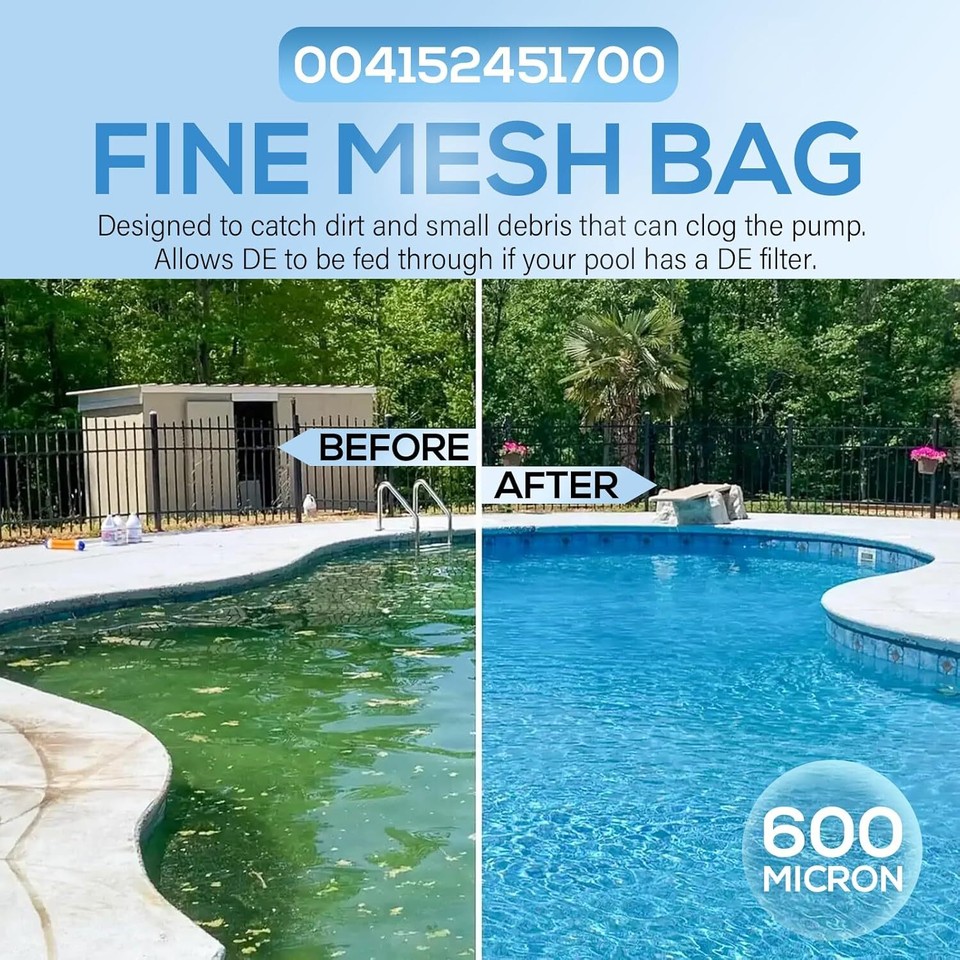 004152451700 Fine Mesh Bag for Paramount Debri In-Deck & Canister, 600 ...