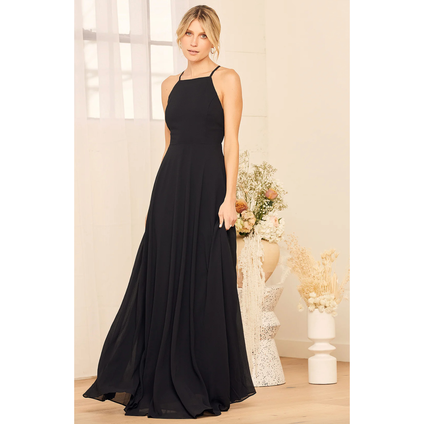 Lulus Mythical Kind of Love Black Open Back Maxi Dres… - Gem