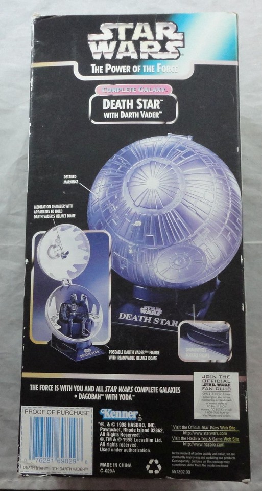 Kenner Star Wars Complete Galaxy Death Star w/Darth Vader 551302-00 | eBay