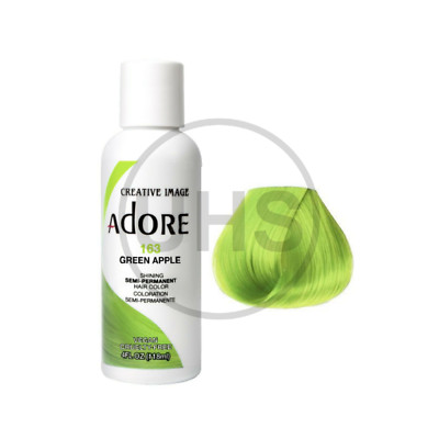 Adore Semi Permanent Green Apple Hair Colour 163 - 118ml | AUS SELLER ...