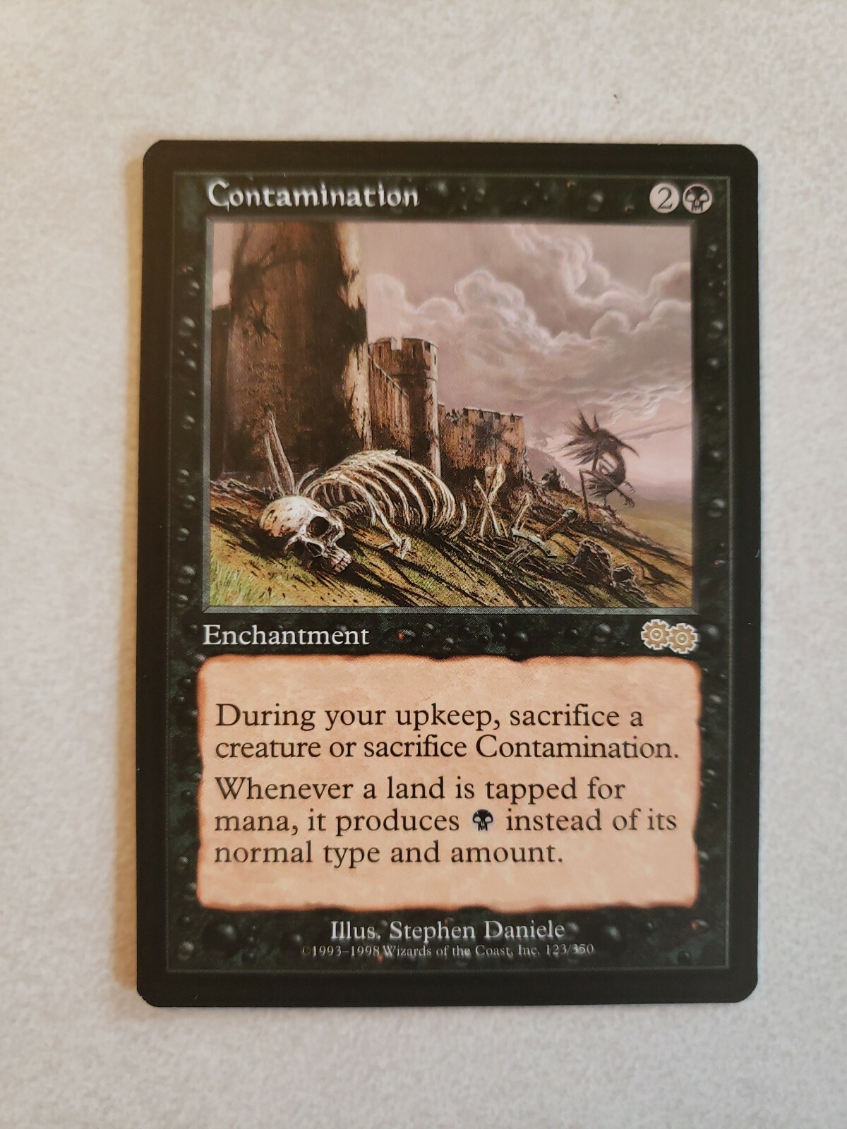 MTG Contamination Urza's Saga 123/350 Rare Near Mint Unplayed Vintage ...