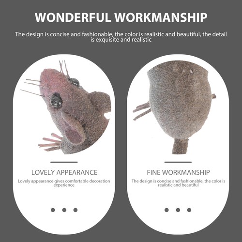 5pcs fake rat toys Rats Garden Rat Props Lifelike Rat Figurines Trick ...