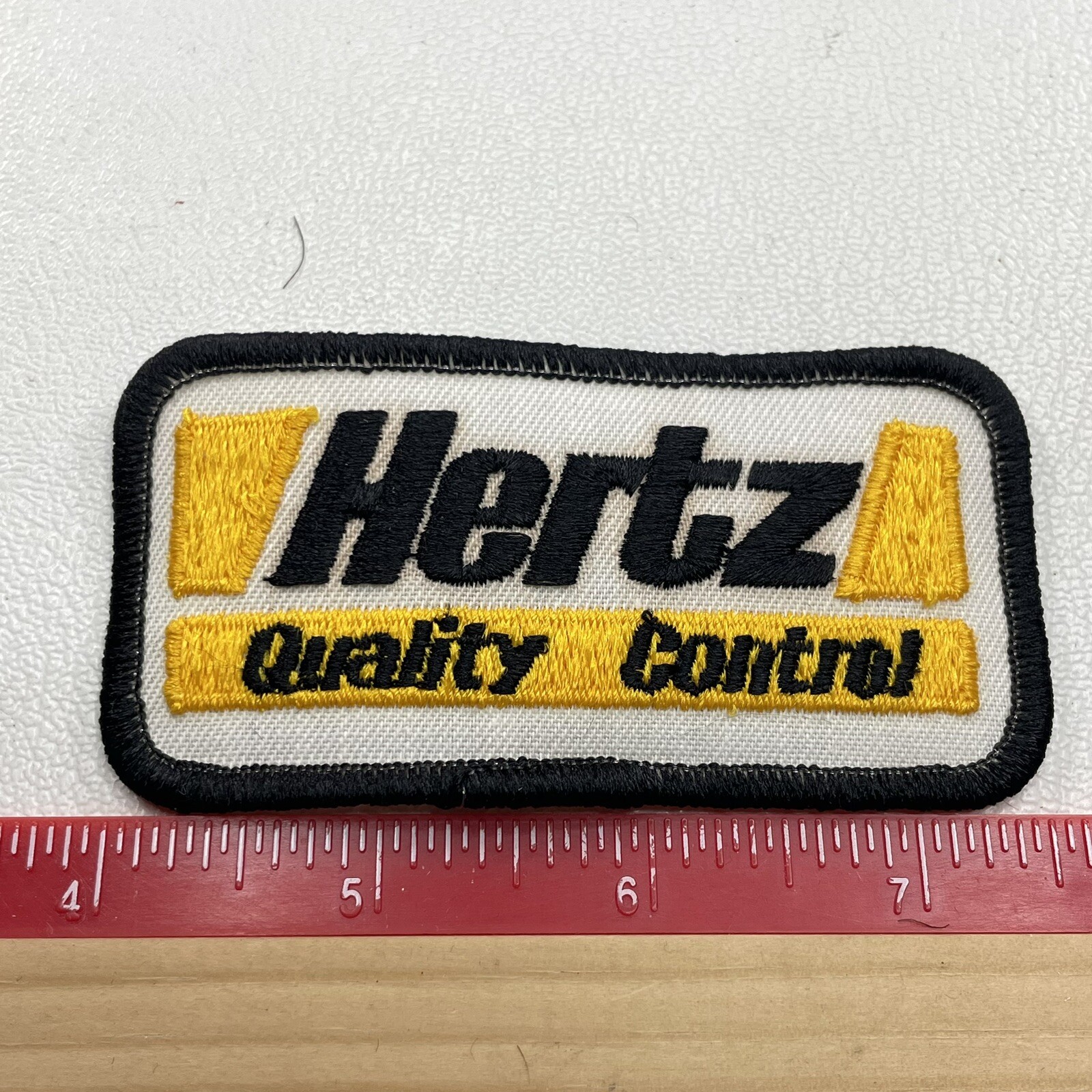 Vtg Hertz Rental Cars HERTZ QUALITY CONTROL Patch M003 | eBay