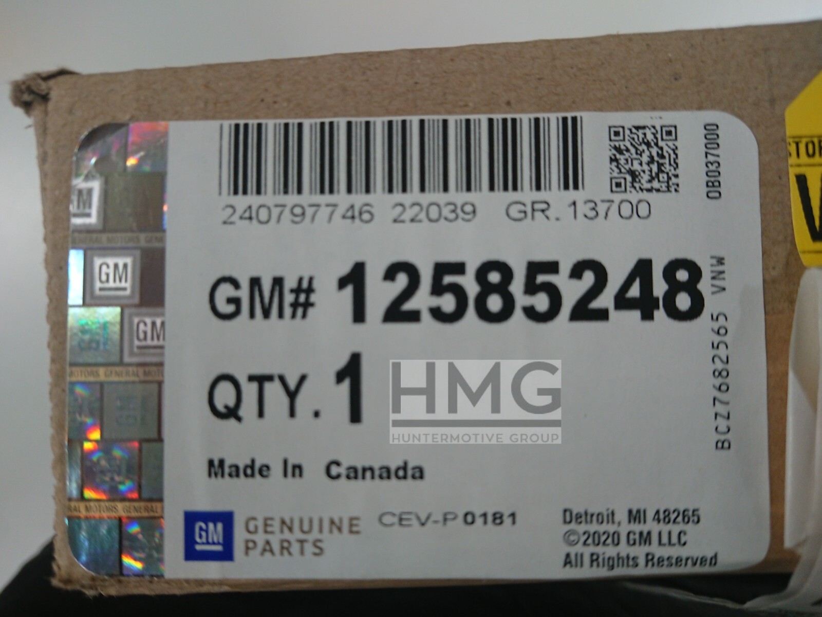 New genuine Holden VS VT VX VY Ecotec V6 rear main seal & plate kit ...