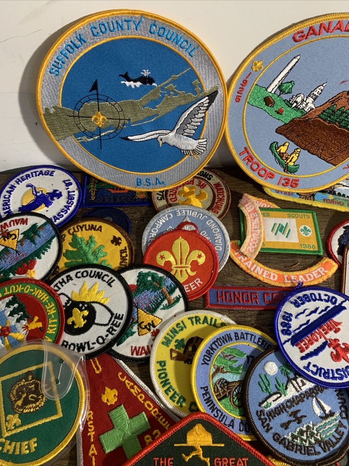 Mixed Lot 40+ Vintage BSA Boy Scouts, Cub Scouts, Patches And Badges ...