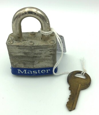 1".5 CASE HARD Master Steel Padlock w/Key No#3 | eBay