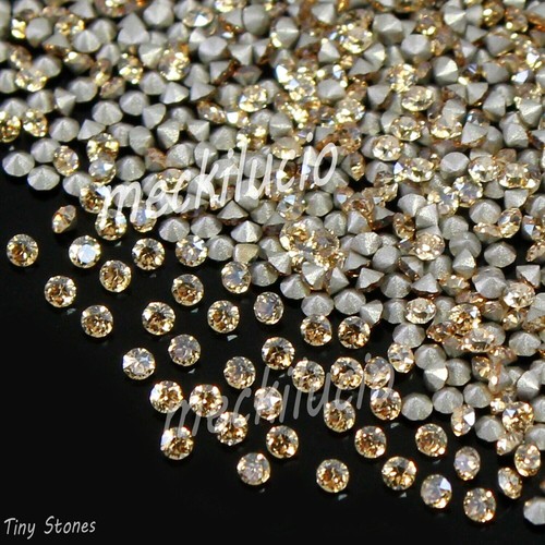 100 Pcs Certified EF Color VS White Diamond 1.00 MM Round Gold Coated ...