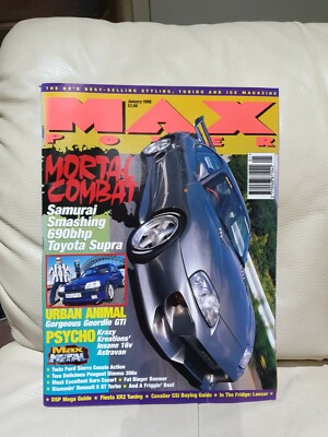 Max Power Magazine January 1996 MBox1270 Mortal Combat - 690bhp Toyota ...