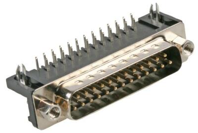 Plug D PCB Right Angle 25 Way Bl Connectors d Subminiature - 5504F1-25P ...