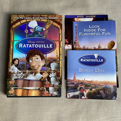 Disney Pixar: Ratatouille (DVD 2007 w/ EXCLUSIVE BONUS DISC & Guide ...