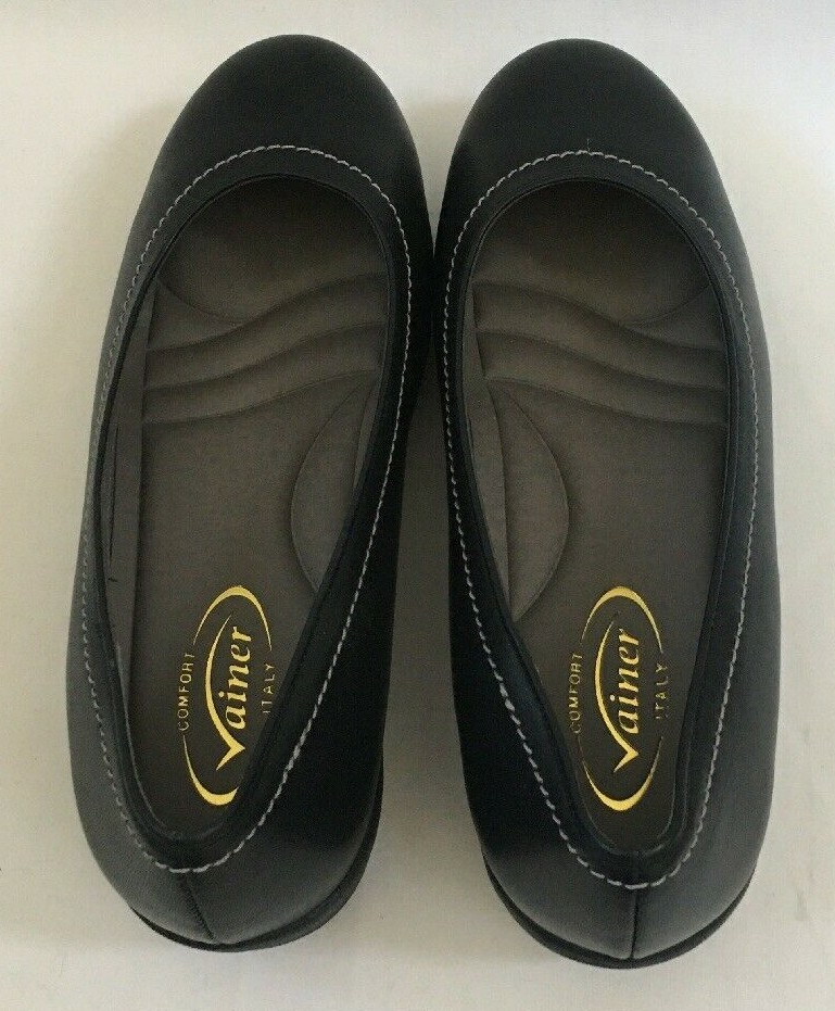 Vainer Womens Comfort Shoes Brown Italian Leather Slip On Loafers Sz 5 ...