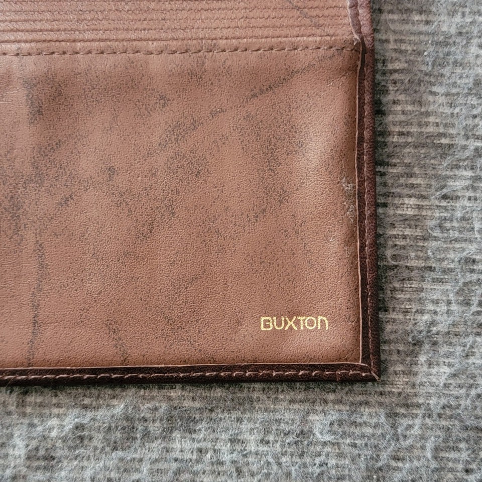 Buxton Wallet Womens Brown Top Grain Leather Long Bifold Organizer ...