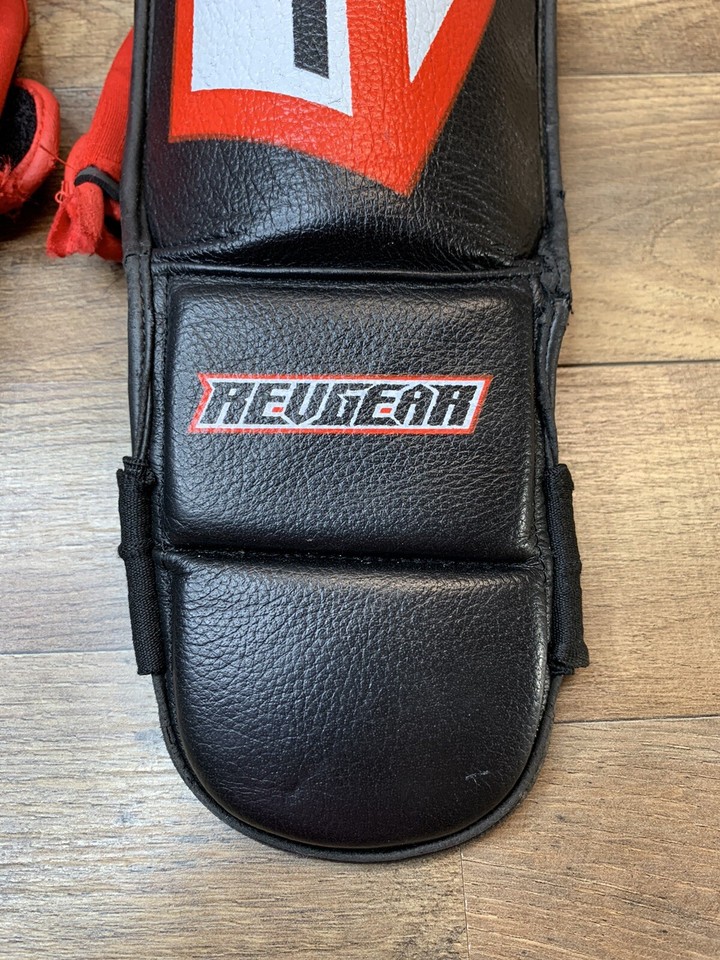 Shin guard ~ REVGEAR Slip On Style - Red & Black - MMA | eBay