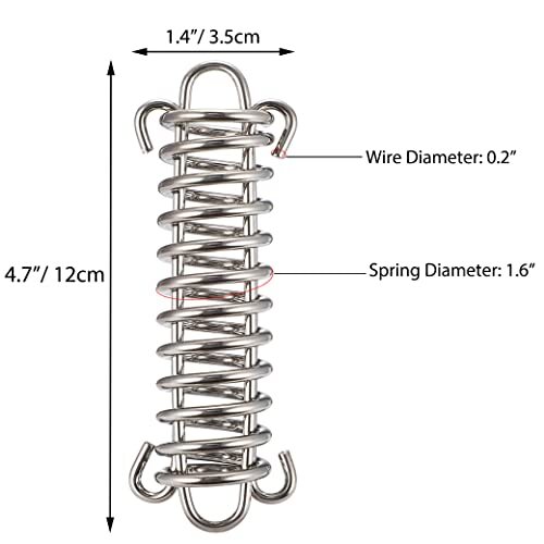 10PCS Tent Spring Buckle, Windproof Stainless Steel Rope Tensioner ...
