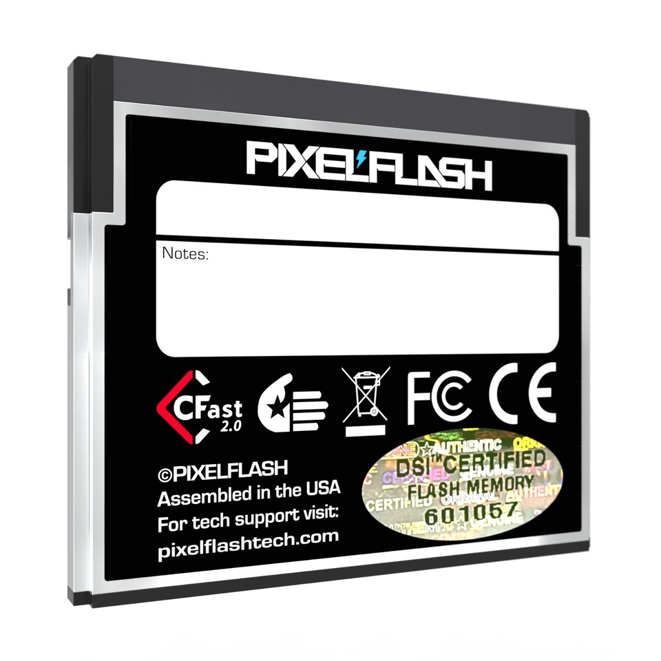 Pixelflash CFast 2.0 Memory Card Hypercore 3700x 3600x Write 550MBs ...