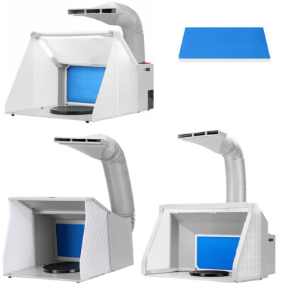Airbrush Spray Booth Portable Hobby Paint Booth Kit w/ LED Lights ...