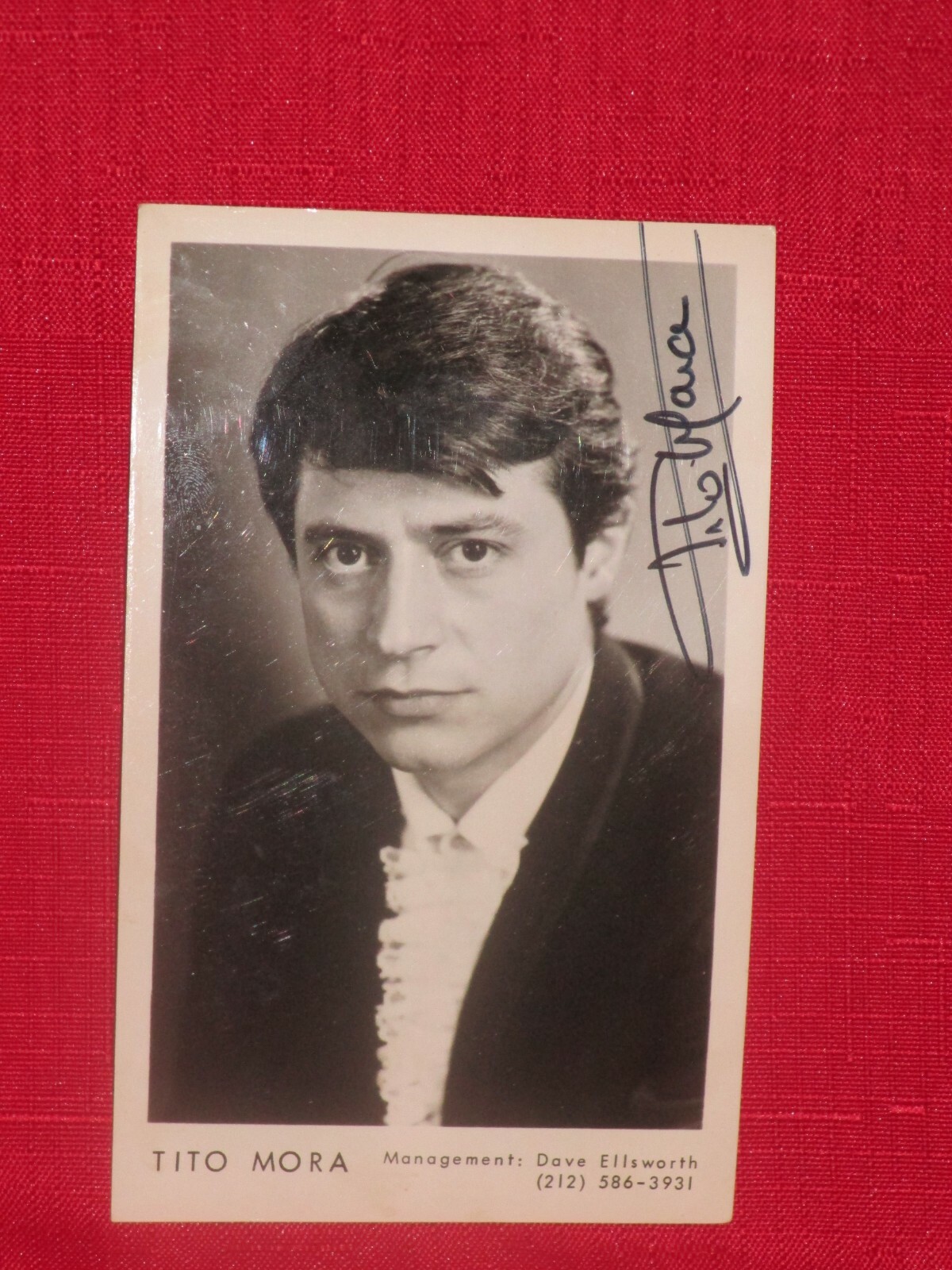 SIGNED TITO MORA REAL PHOTO POST CARD SPANISH SINGER | eBay