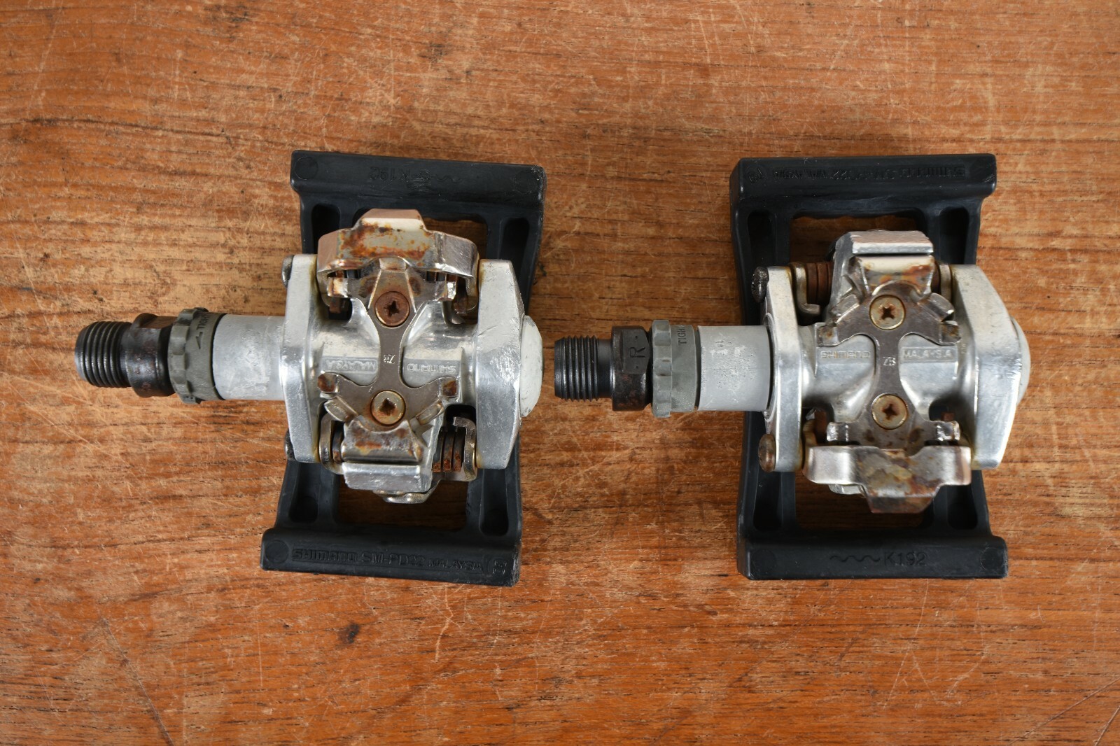Shimano PD M515 Clipless SPD Pedals Pair Silver for sale online | eBay