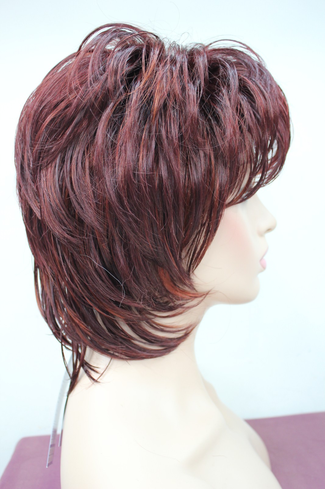 New 6 color selected charming fluffy layered wavy women' synthetic 14 ...