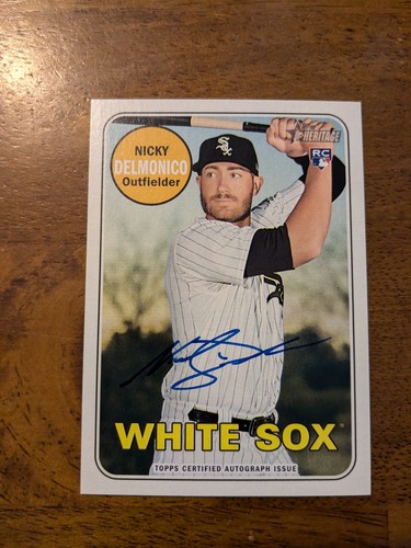 2018 Topps Heritage #ROA-ND Nicky Delmonico Real One Autographs | eBay