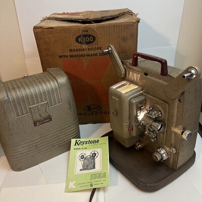 Vintage Keystone 8mm Automatic Movie Projector Model K-100 Tested ...