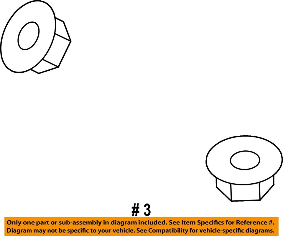 FORD OEM Exhaust Sysytem-Catalytic Converter Nut W705443S900 | eBay