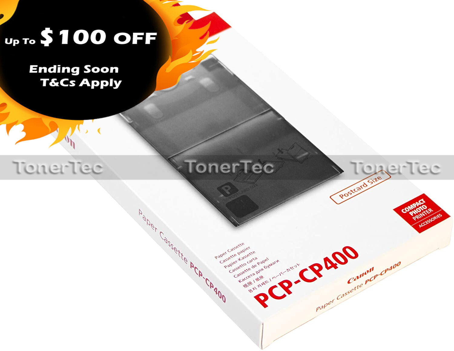 Canon PCP-CP400 PostCard Size Paper Cassette Selphy CP1300/CP1500 ...