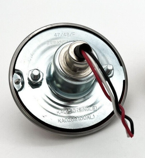 Single Baby Bullet Beehive Round Glass Lens Amber LED Turn Signal ...