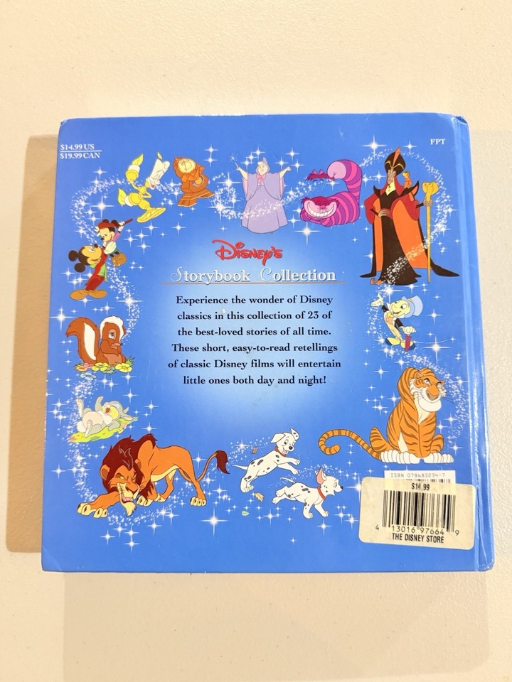 Disney Storybook Collection Illustrated Book Snow White, Pinocchio ...