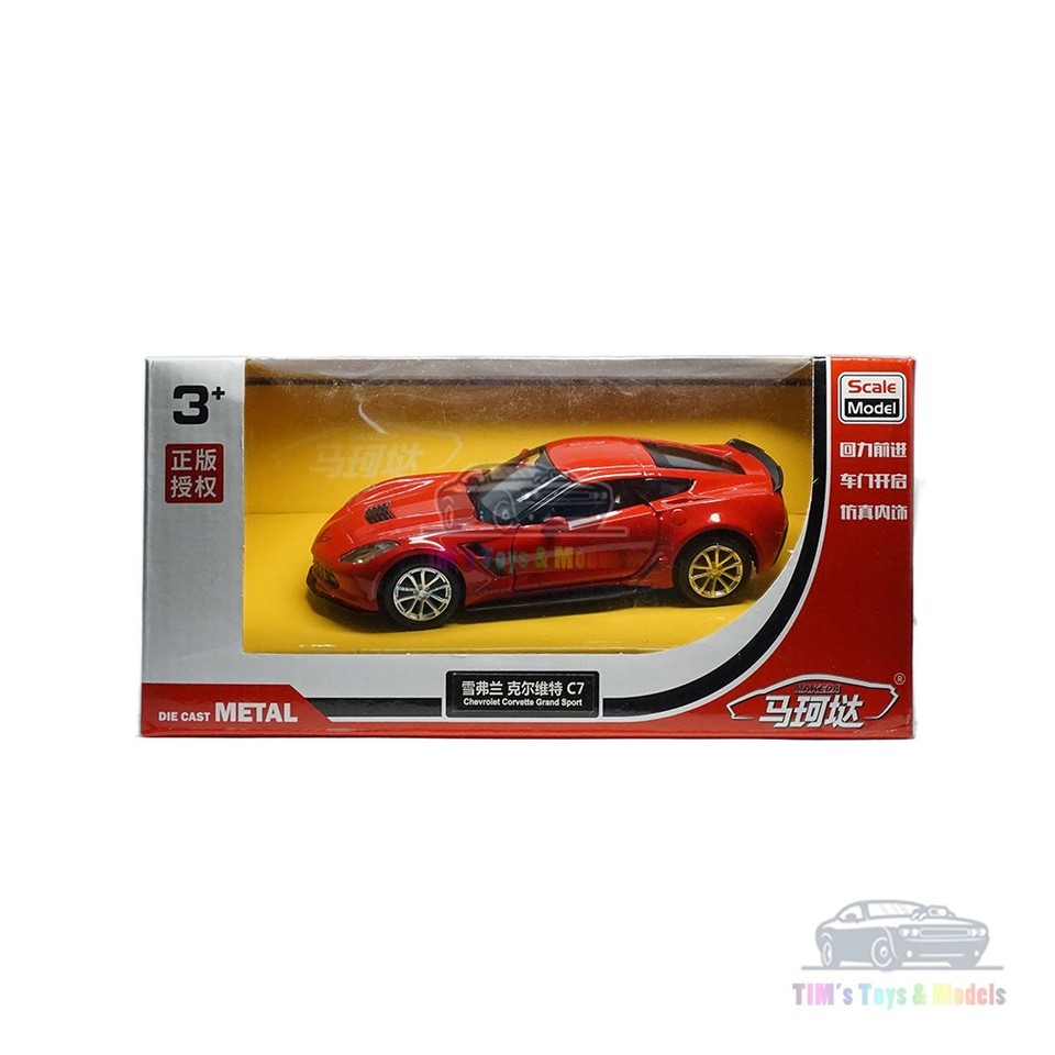 1/36 Chevrolet Corvette C7 Model Car Diecast Toy Vehicle Collection Kid ...