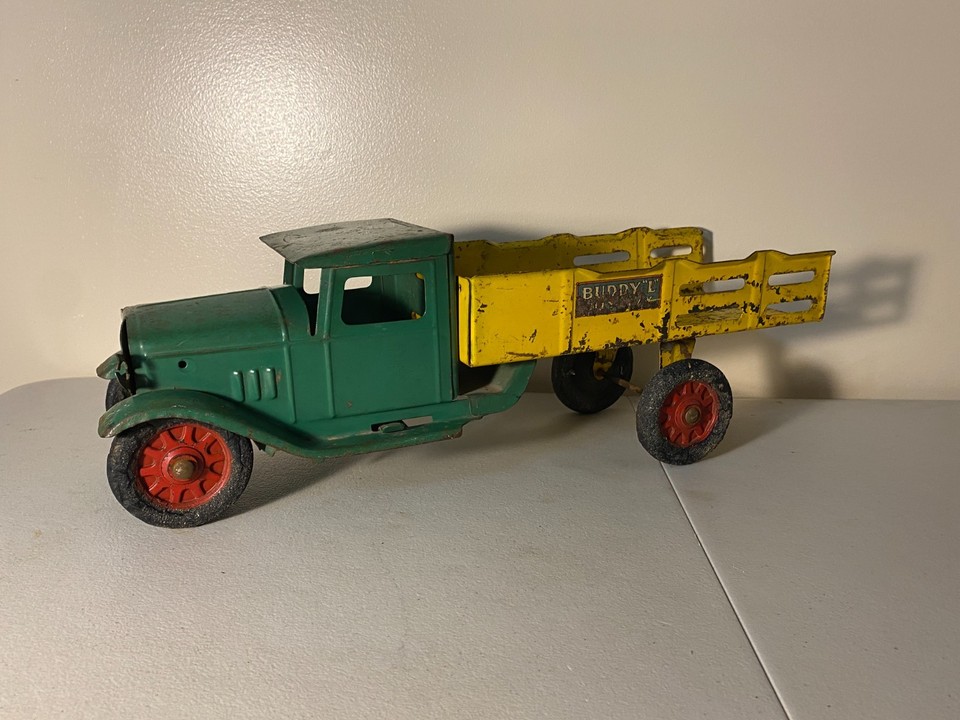 Buddy L Pressed Steel Stake Truck Vintage Large Toy MA-91 | eBay