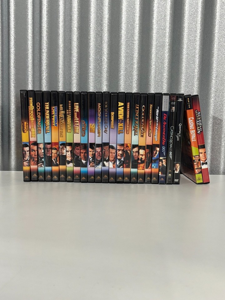 James Bond 007 DVDs [22 Movie Collection + 2 Non-Eon Film Releases] | eBay