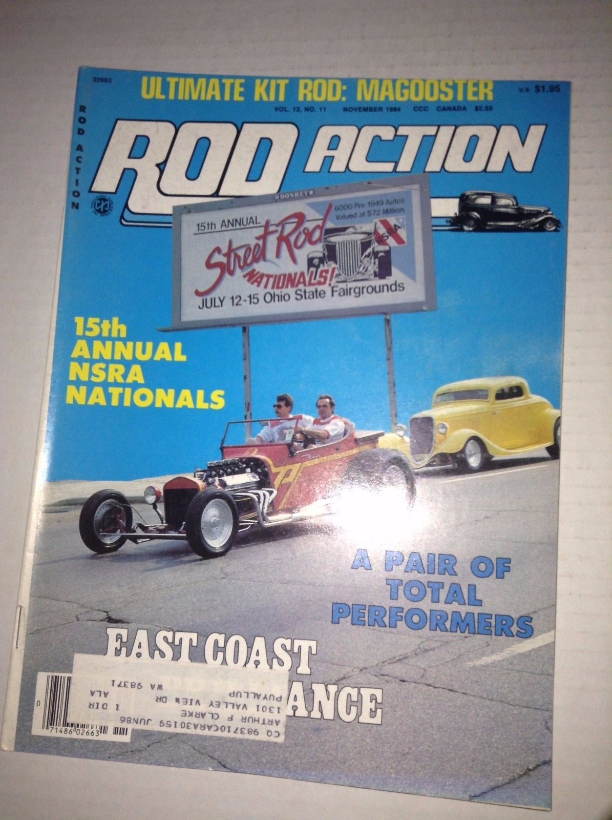 Rod Action Magazine 15th Annual NSRA Nationals November 1984 ...