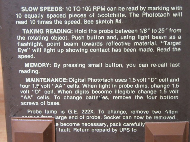 AMETEK Model 1891-am Digital Phototach With Case for sale online | eBay