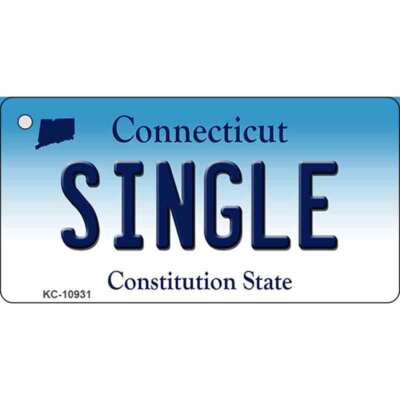 Single Connecticut State License Plate Tag Key Chain KC-10931 | eBay
