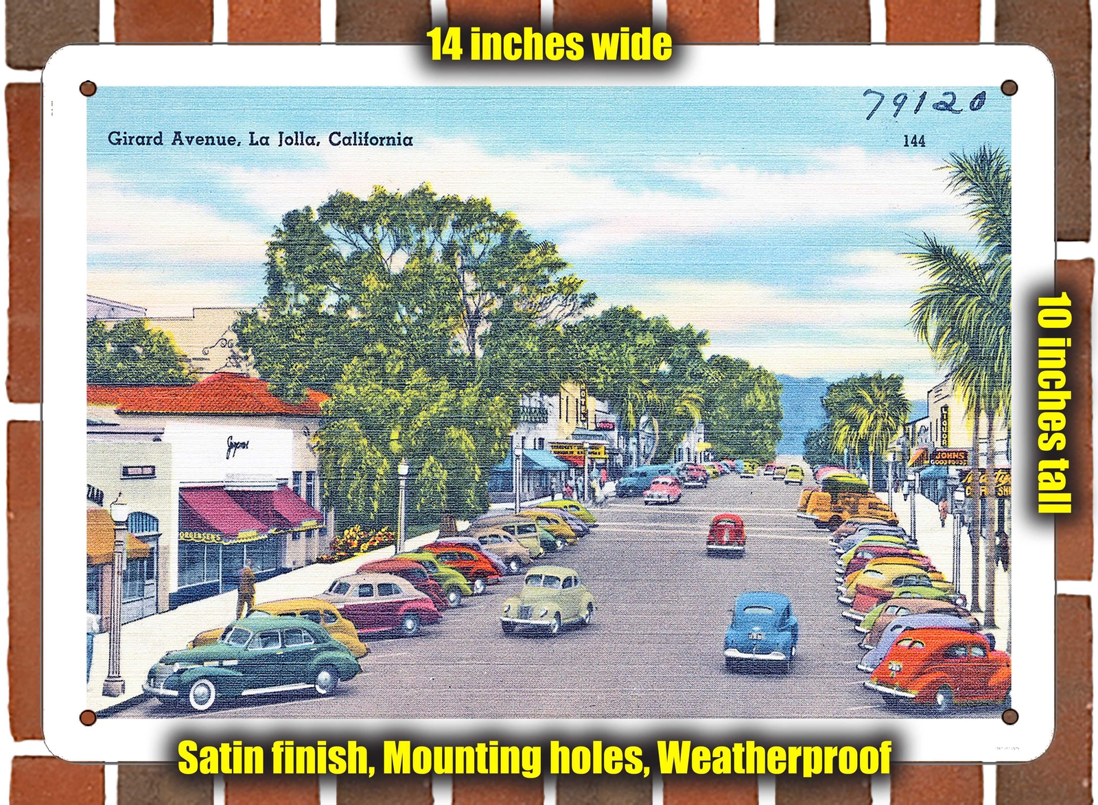 Metal Sign - California Postcard - Girard Avenue, La Jolla, California ...