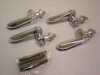 1930 - 1935 Ford Open Car CHROME Wind Wing Brackets with Pads Model A ...