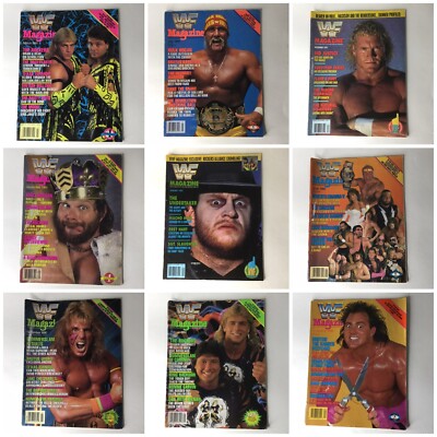 CHOOSE: Vintage WWF Wrestling Magazine 80s 90s WWE WCW Hulk Hogan ...