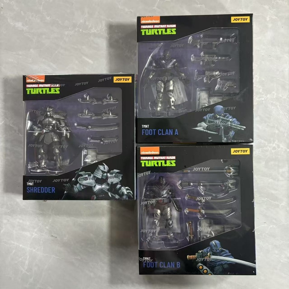 JOYTOY TMNT-Shredder Foot Clan A and Foot Clan B 1/18 Action Figure ...