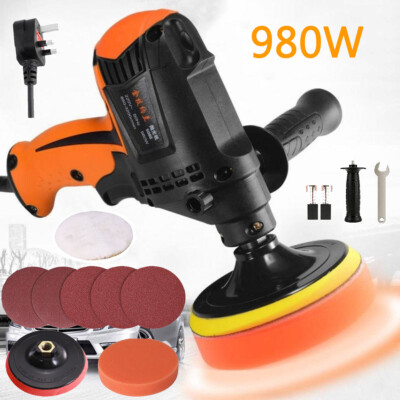 Heavy Duty Car Buffer Polisher 980W 6 Speed Furniture Electric ...