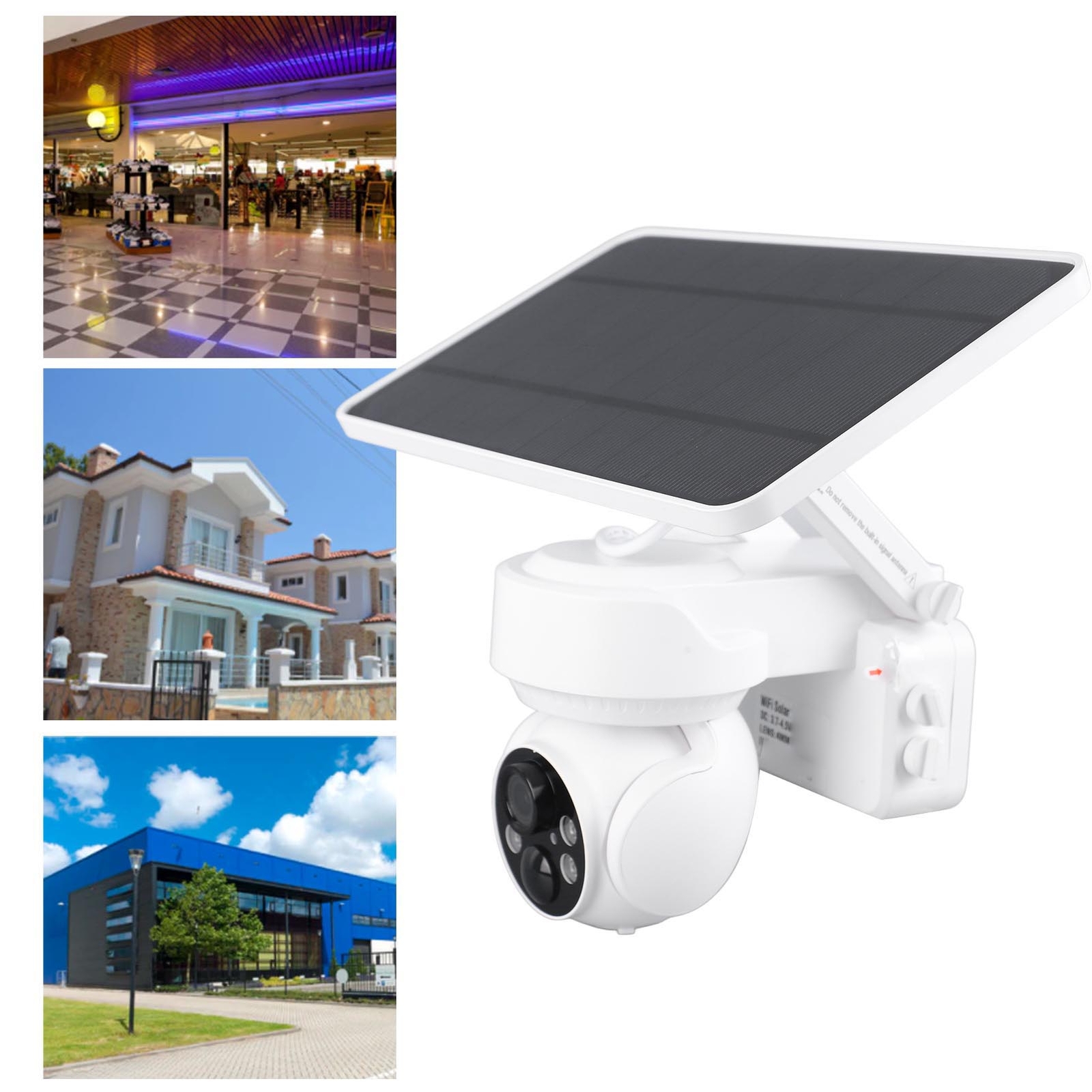 Solar Security Camera Wireless Motion Detection Waterproof Outdoor ...