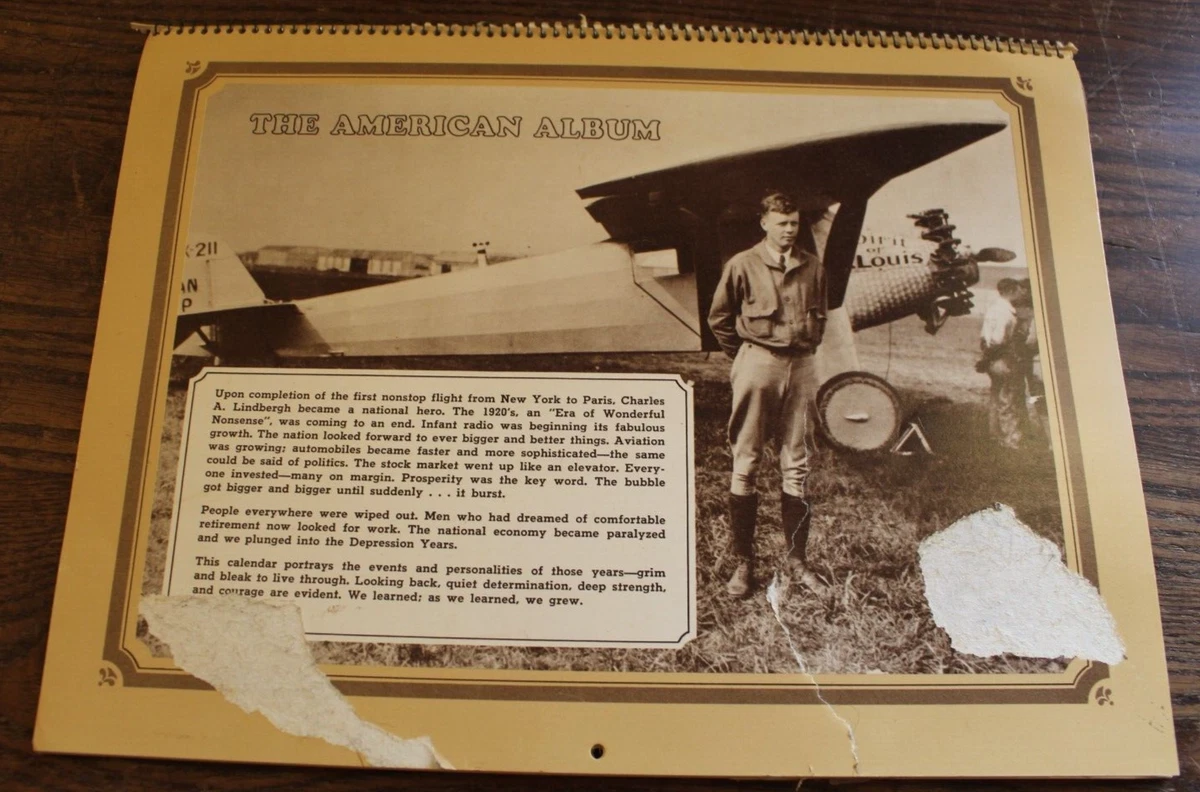 1972 Calendar American