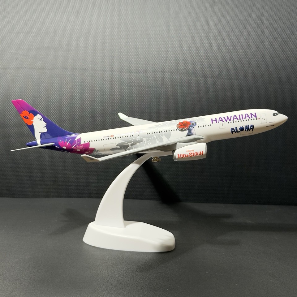 Hawaiian Airlines x Disney Lilo and Stitch Airbus A330-200 1:200 Pacmin ...