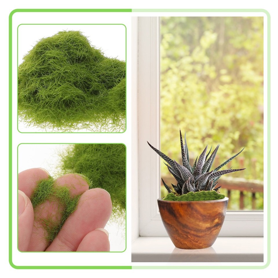 4 Bags Decorative Fake Moss Artificial for Crafting Simulated ...