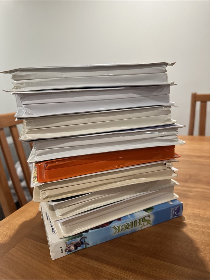 VHS Lot 9 Tapes Rugrats scooby Doo Peter Pan Shrek Chitty Chitty Little ...