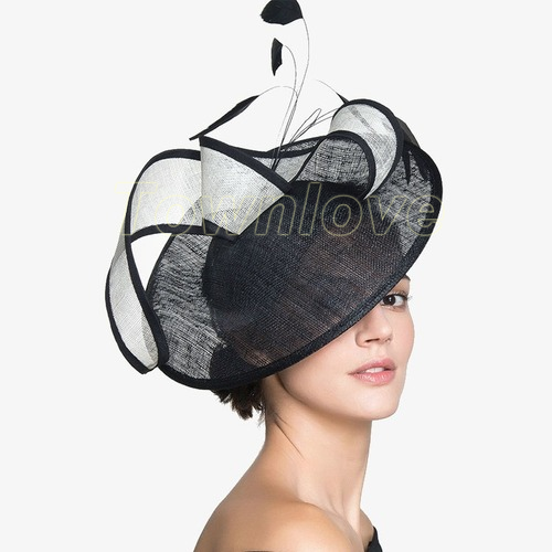 Fascinators Millinery Hat Party Wedding Hat Wide Brim Church Hair ...