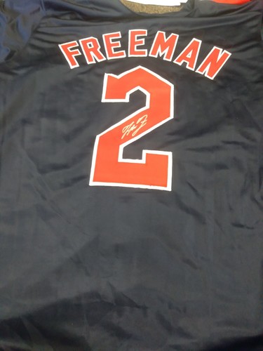 Tyler Freeman Cleveland Indians Signed Custom Style Blue Jersey | eBay