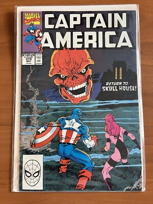 Marvel Comics Captain America #370 Red Skull Return To Skull House ...